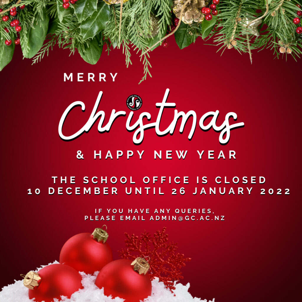 The School Office is Closed From the 10th of December 2021 Until the ...